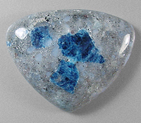 Lazulite in quartzite designer cab! Silverhawk's designer gemstones.